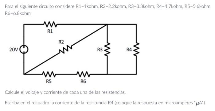 Solved Para el siguiente circuito considere | Chegg.com