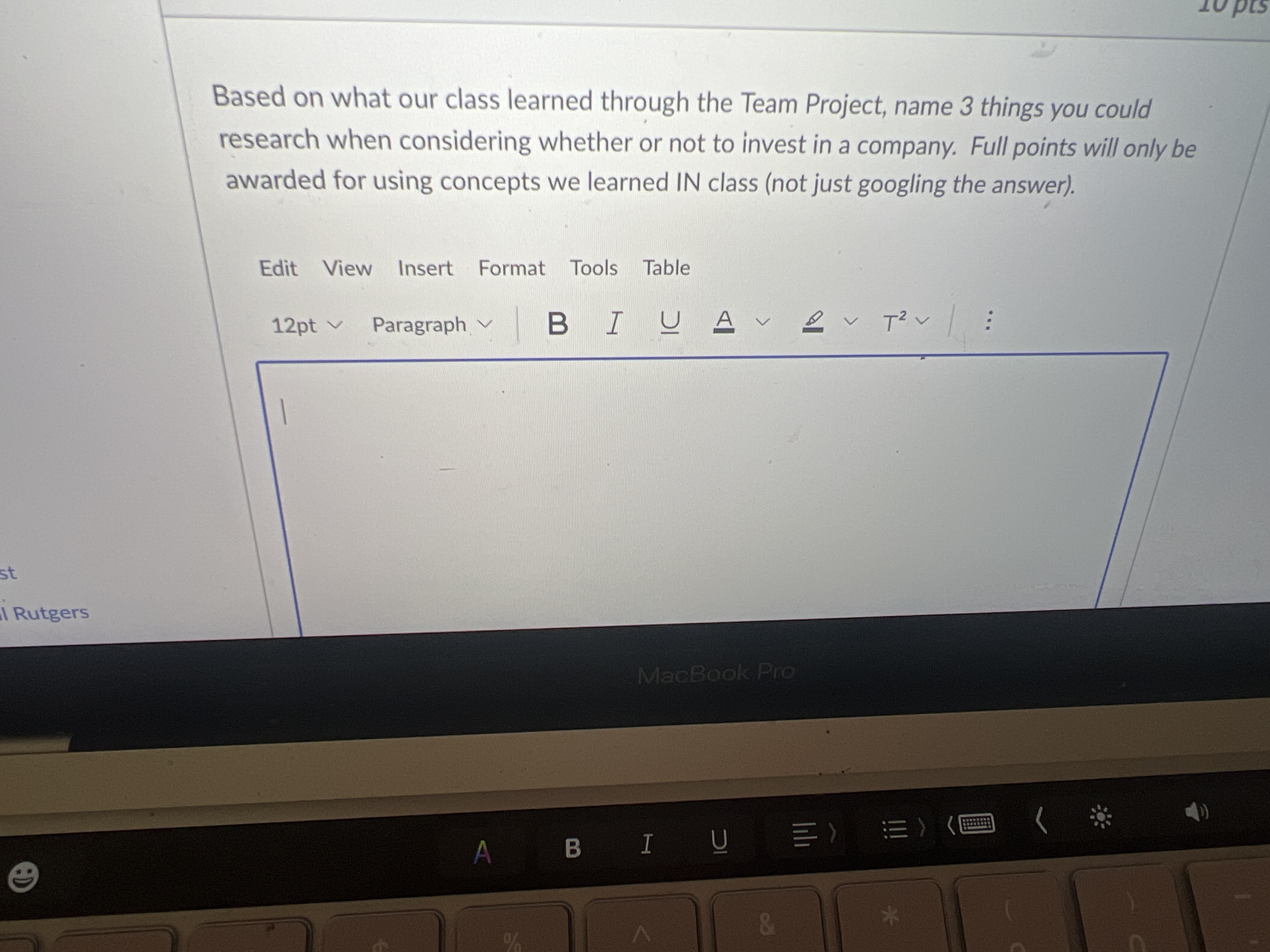 Solved Based on what our class learned through the Team | Chegg.com
