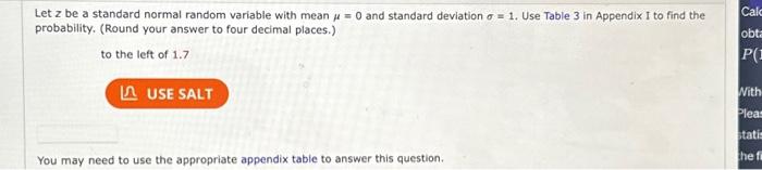 Solved Answer The Question For A Normal Random Variable X 8083