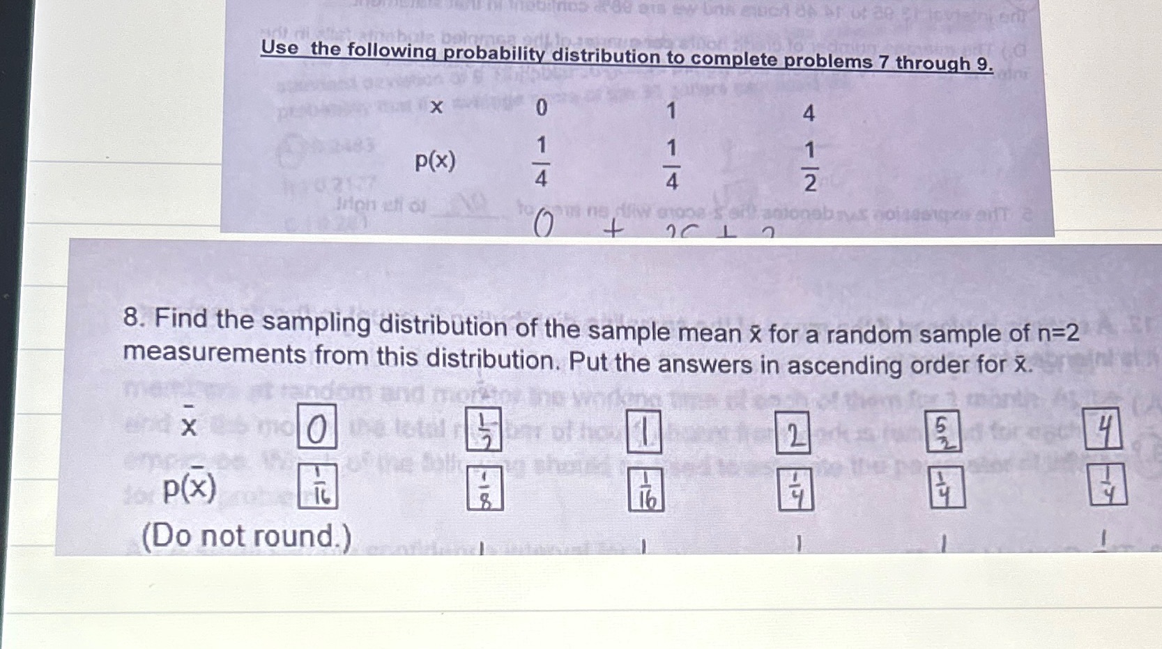 Solved Use the following probability distribution to | Chegg.com