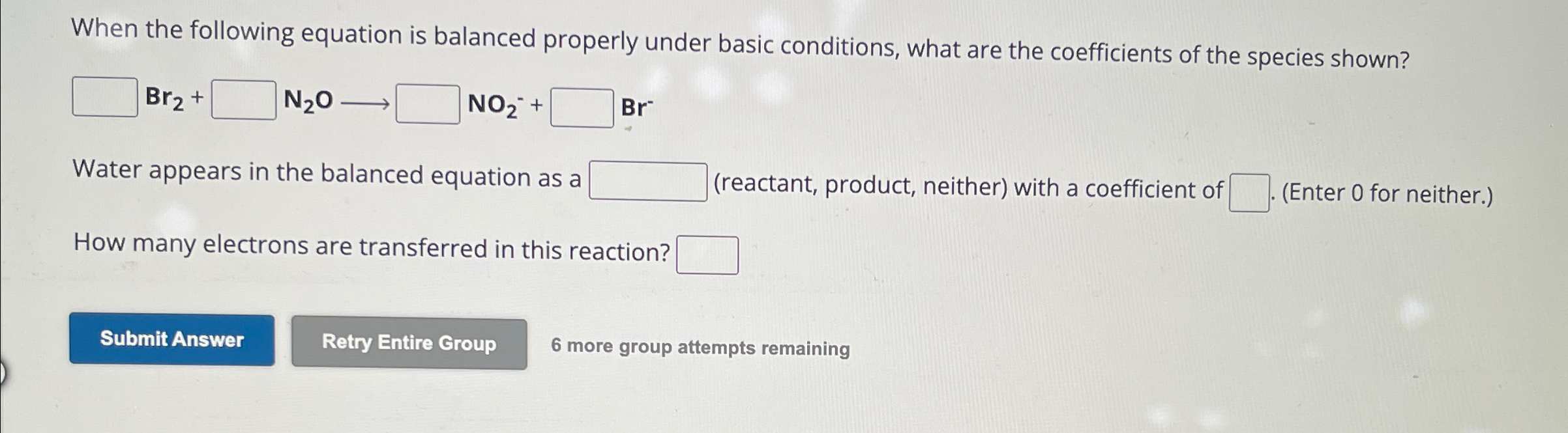 Solved When the following equation is balanced properly | Chegg.com