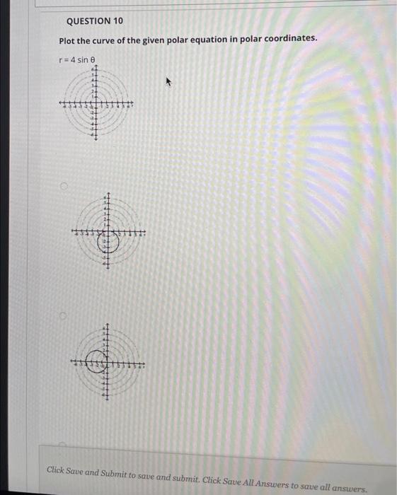 Solved Plot the curve of the given polar equation in polar | Chegg.com