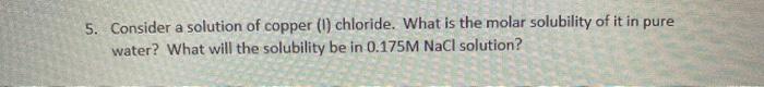 Solved Limited Solubility (Ksp) Practice Problems Compound | Chegg.com