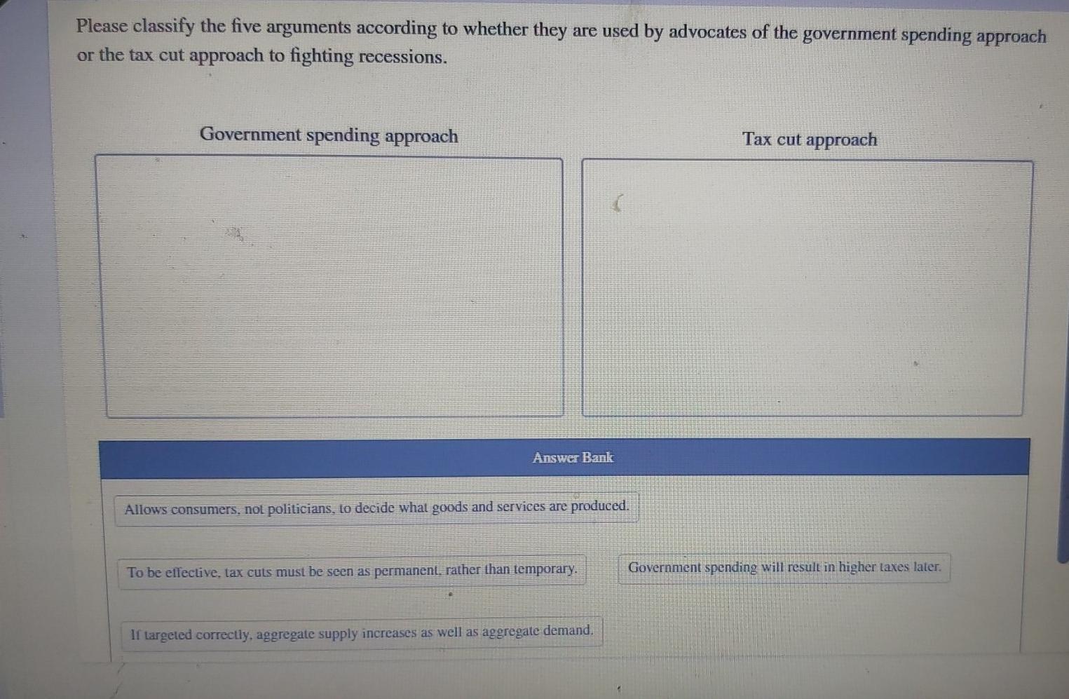 Solved Please classify the five arguments according to | Chegg.com