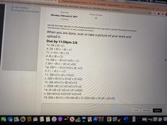 Solved sted.cuny.edu/webapps/assignment/uploadAssignment | Chegg.com