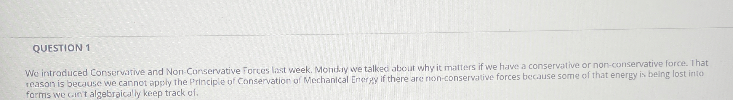 Solved QUESTION 1We introduced Conservative and | Chegg.com