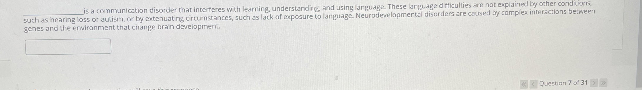Solved q, ﻿is a communication disorder that interferes with | Chegg.com