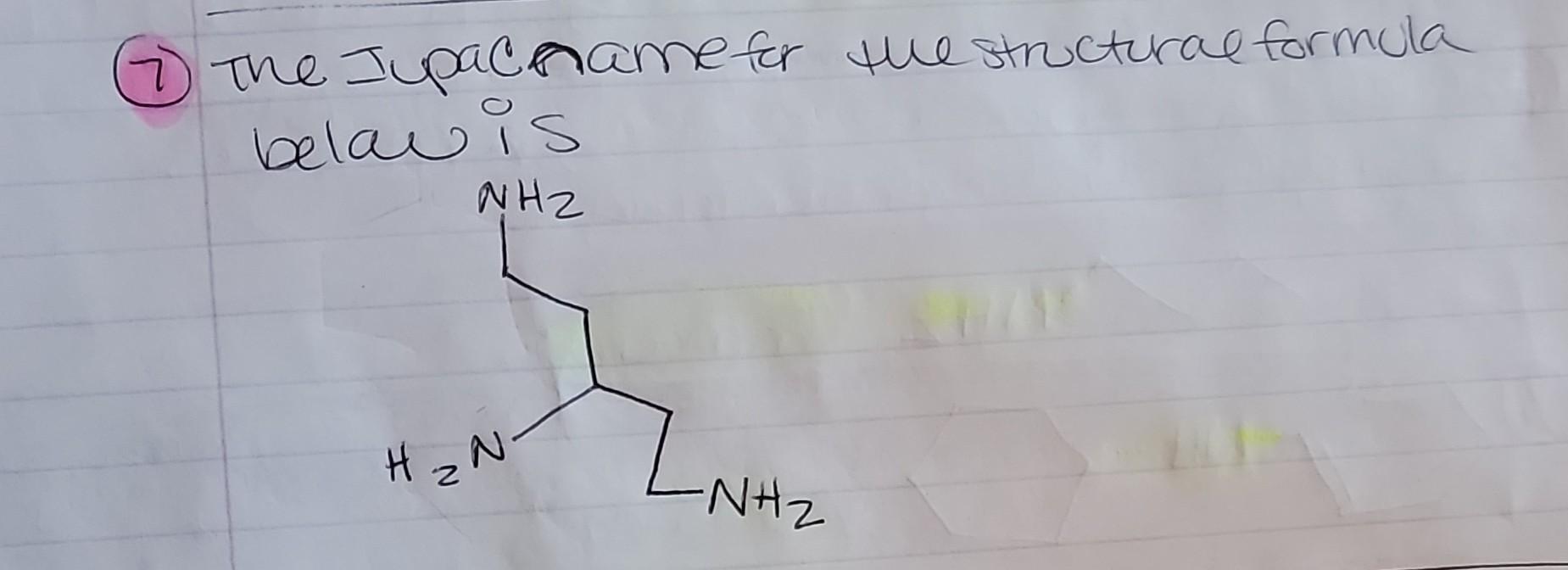 Solved The Iupachame for the structural formula blaw is | Chegg.com Solved The Iupachame for the structural formula blaw is | Chegg.com
