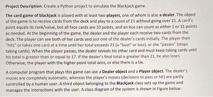 Solved Project Description: Create a Python project to | Chegg.com