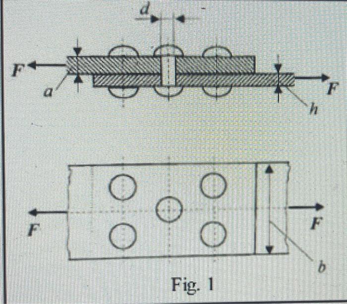 Solved Fig. 1Problem No. 2 Joints of machine elements. | Chegg.com