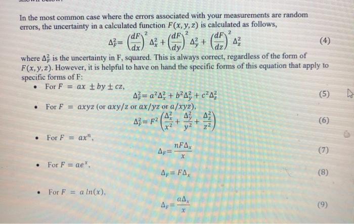 Solved Propagate the uncertainity in slope to get the | Chegg.com