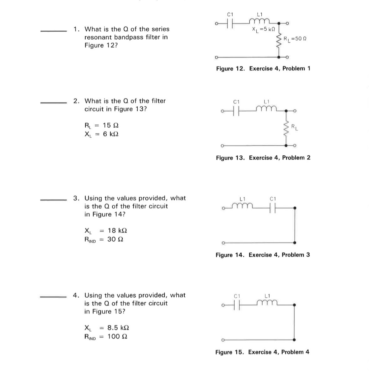 Solved Exercise 3:Determining Circuit Q ﻿with Voltage | Chegg.com