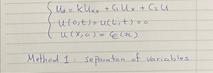 Solved Another modified heat equation: | Chegg.com