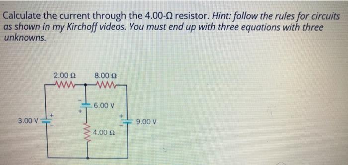 Solved Determine The Current Through R1 In Amperes Hint