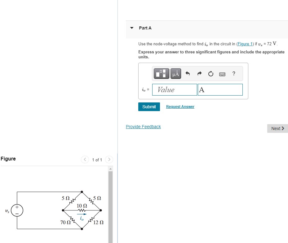 Solved use the node-voltage method to find io ﻿in the | Chegg.com