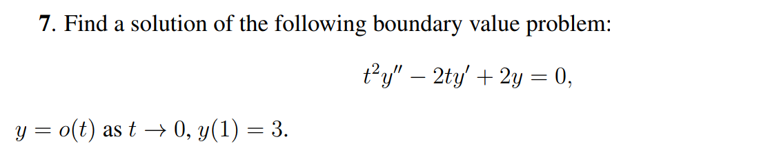 Solved Find a solution of the following boundary value | Chegg.com