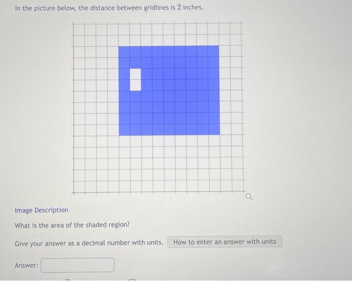 Solved In the picture below, the distance between gridlines | Chegg.com