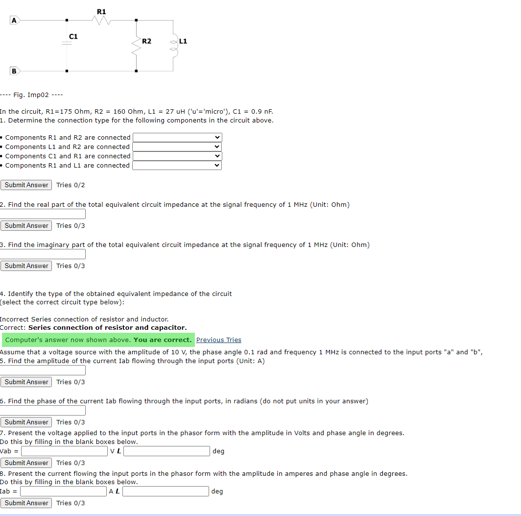 Solved Fig. Imp02In the circuit, | Chegg.com