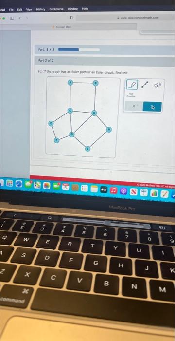 (b) If the graph har as faler pocti or an fuler | Chegg.com