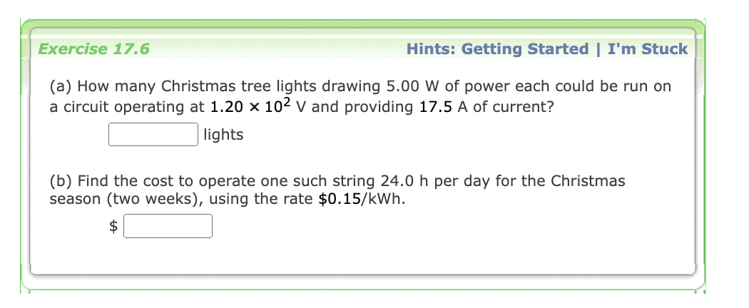 Solved Exercise 17.6Hints: Getting Started | ﻿I'm Stuck(a) | Chegg.com