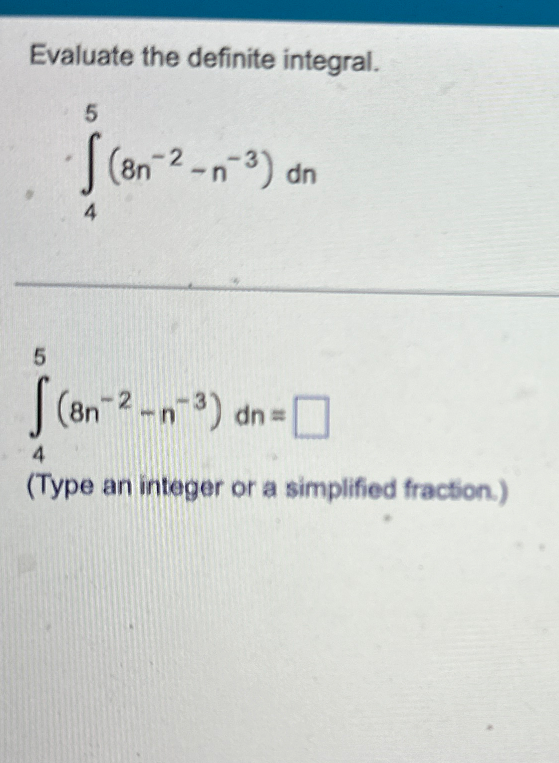 Solved Evaluate the definite | Chegg.com
