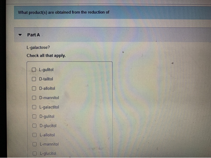 Solved What product(s) are obtained from the reduction of | Chegg.com