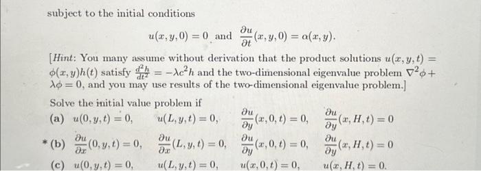 Solved 3.4. Consider the wave equation for a vibrating | Chegg.com
