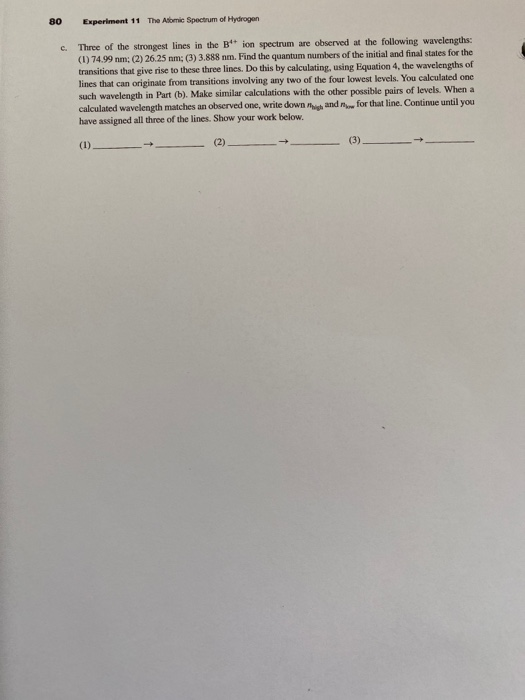 Solved Experiment 11 Advance Study Assignment: The Atomic | Chegg.com