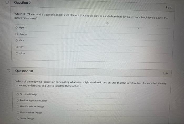 Solved Question 1 1 pts The best way, semantically, to embed | Chegg.com