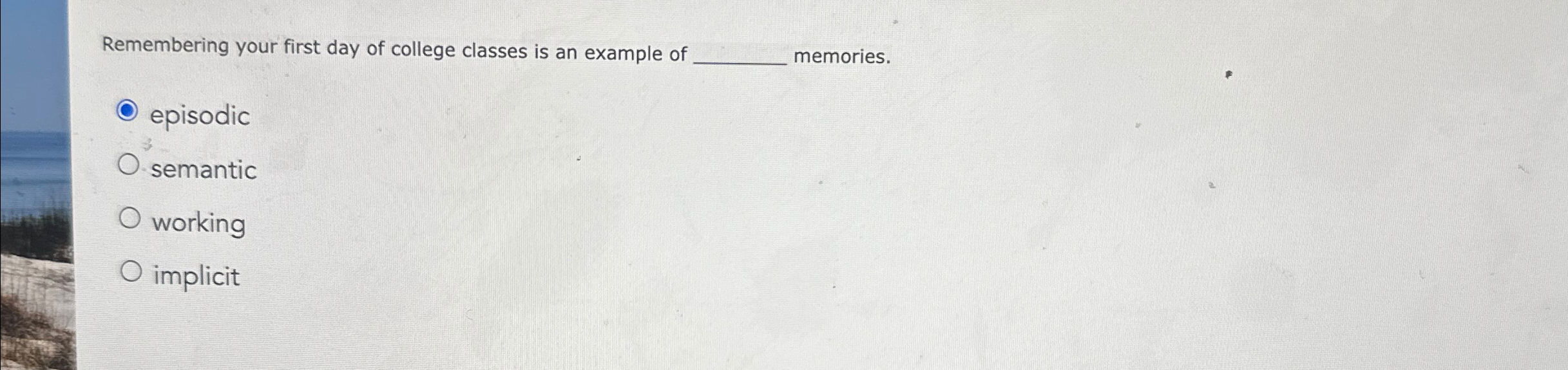 Solved Remembering your first day of college classes is an | Chegg.com