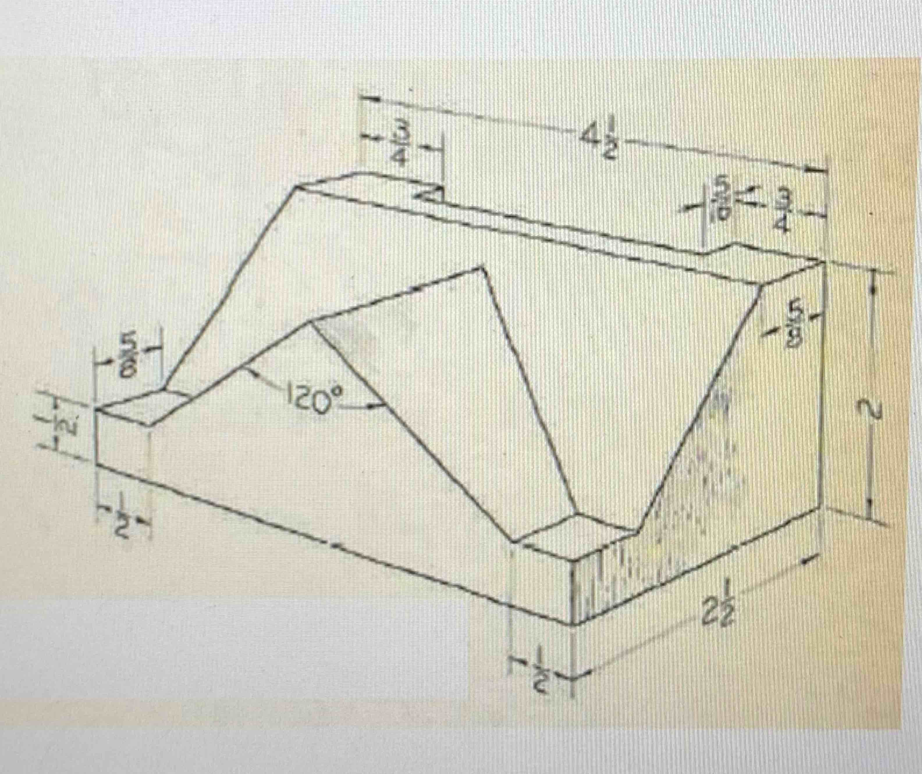 Solved develop top, front and right hand side orthographic | Chegg.com