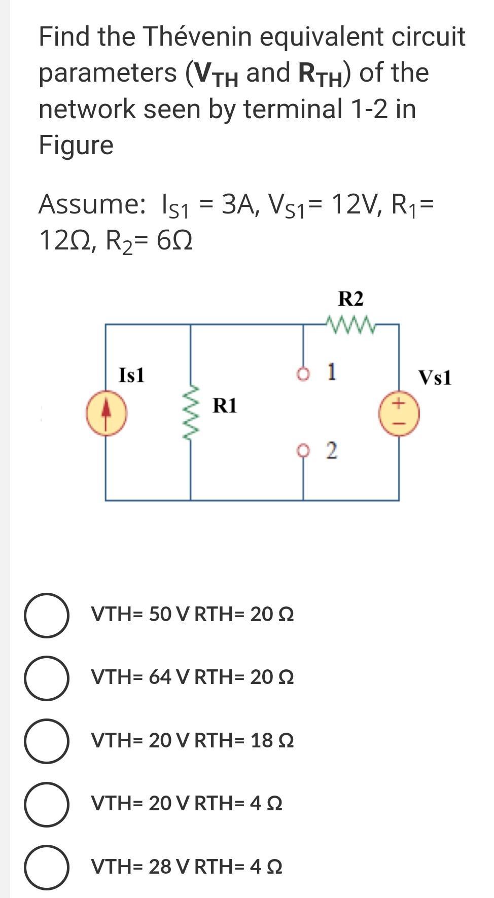 Solved Find the Thévenin equivalent circuit parameters and | Chegg.com