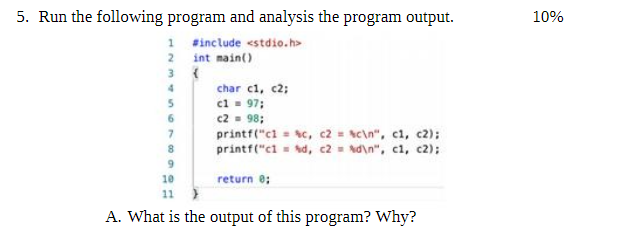 Solved B. ﻿If we change the line 5, 6 ﻿to | Chegg.com