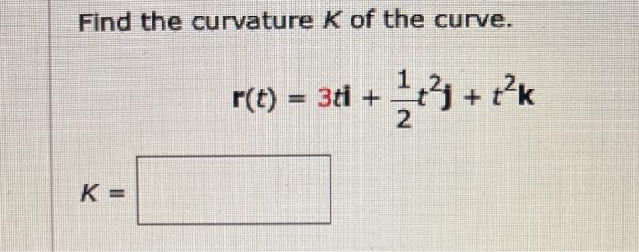 Solved Find the curvature K of the curve at the point P. | Chegg.com