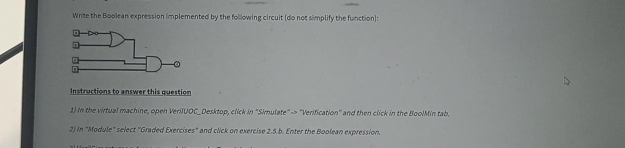 Solved Write The Boolean Expression Implemented By The