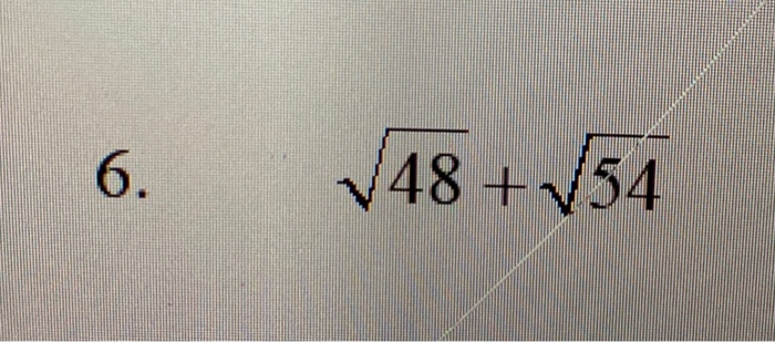 Solved 6. 48 +54 | Chegg.com
