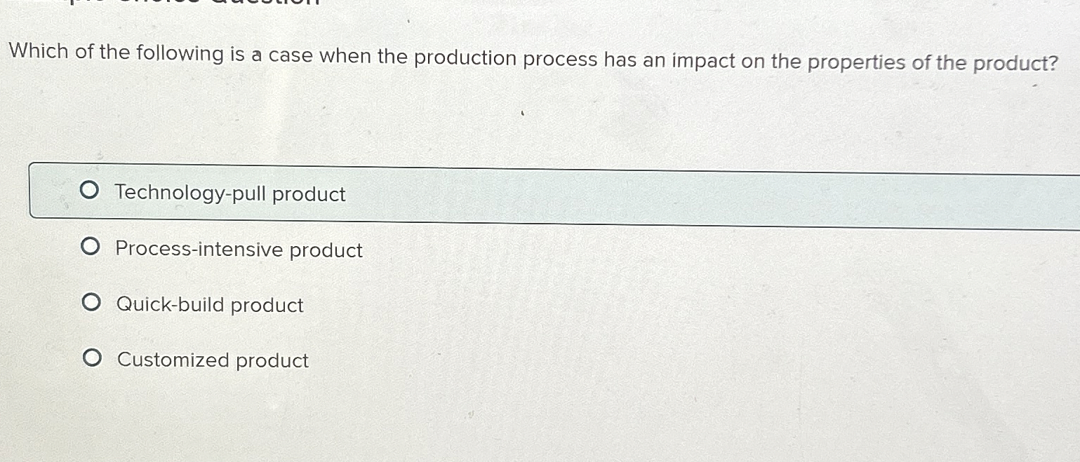 Solved Which of the following is a case when the production | Chegg.com
