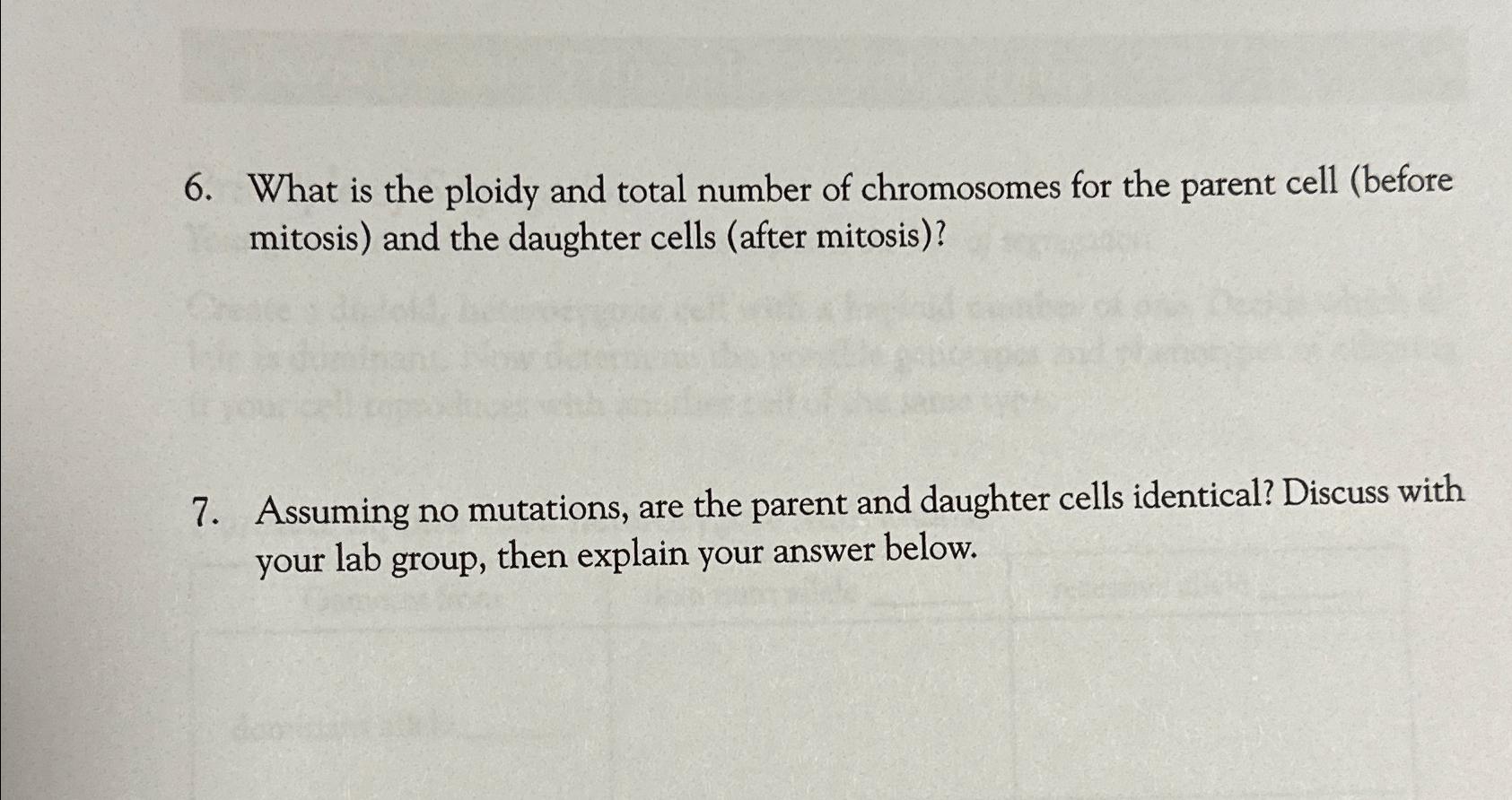 Solved What is the ploidy and total number of chromosomes | Chegg.com