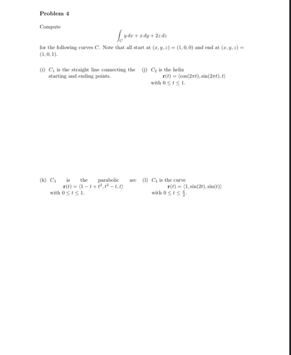 Solved MAT 203: Multivarible calculus Assignment 8 (Due 8 am | Chegg.com