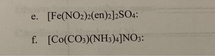 Solved 2. Name the following complex ions: Name Complex Ion | Chegg.com