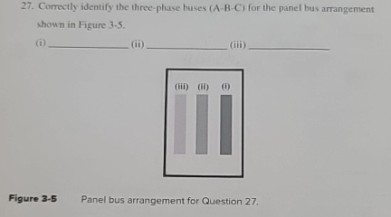 Solved Correctly identify the three-phase buses (A-B-C) ﻿for | Chegg.com
