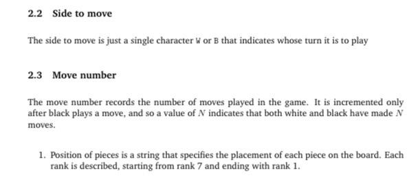 Solved 2 Forsyth-Edwards Notation Forsyth-Edwards Notation | Chegg.com