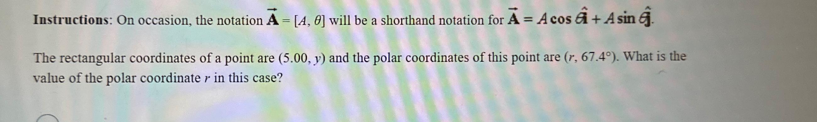 Solved Instructions: On occasion, the notation vec(A)=[A,θ] | Chegg.com