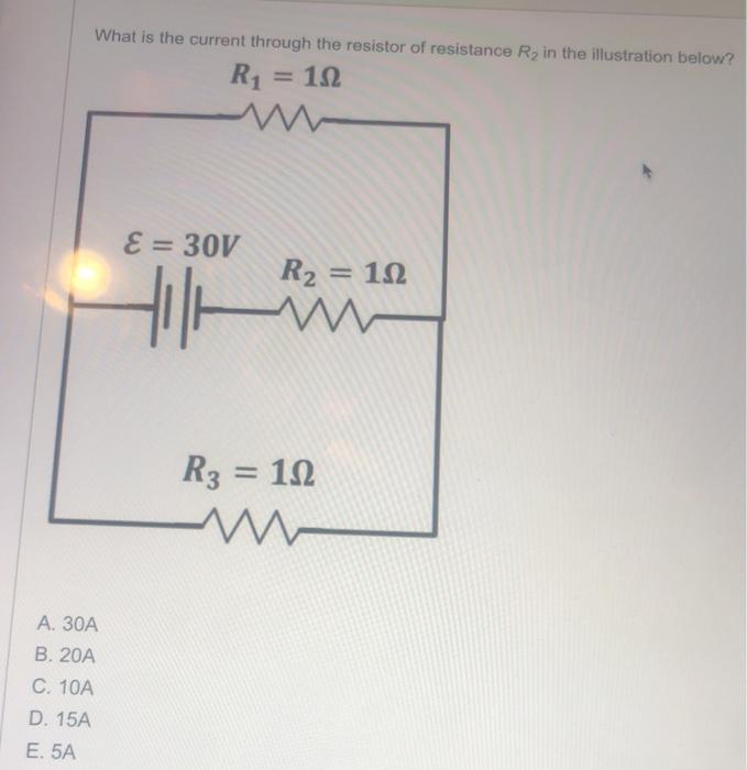Solved What is the current through the resistor of | Chegg.com