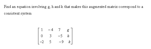 Solved Find an equation involving g, h and k that makes this | Chegg.com