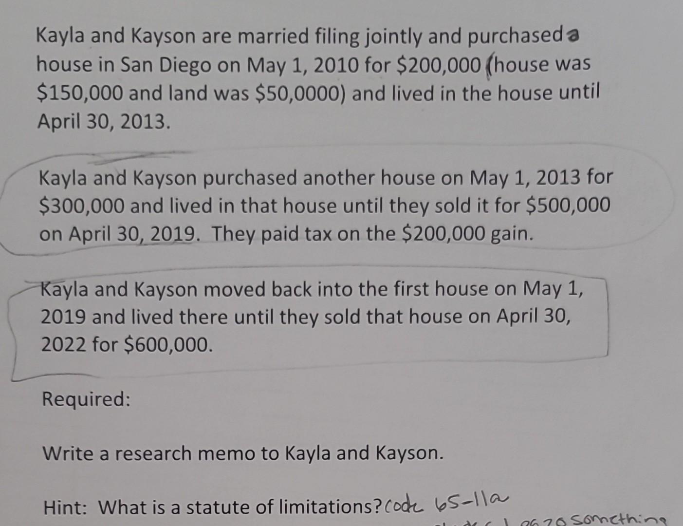 Kayla and Kayson are married filing jointly and | Chegg.com