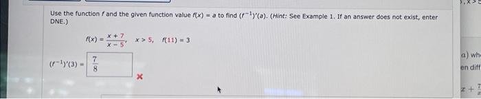 Solved Use The Function F And The Given Function Value 1221
