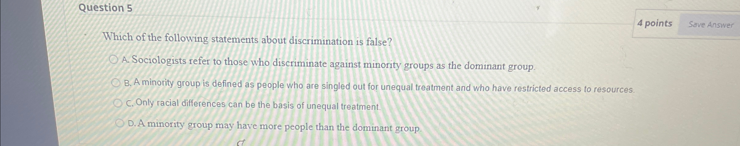 Solved Question 54 ﻿pointsWhich of the following statements | Chegg.com