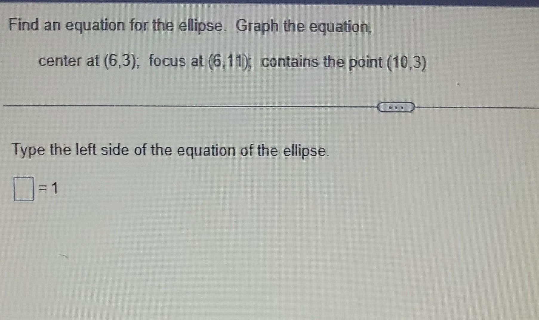 Solved Find an equation for the ellipse. Graph the equation. | Chegg.com