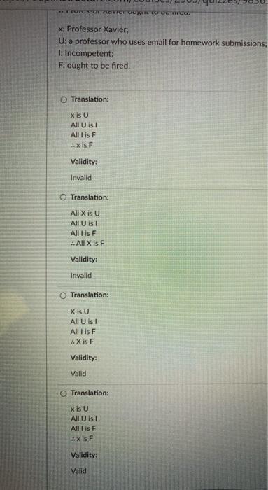 Syllogistic Logic (Translating]]: Directions: Pick | Chegg.com